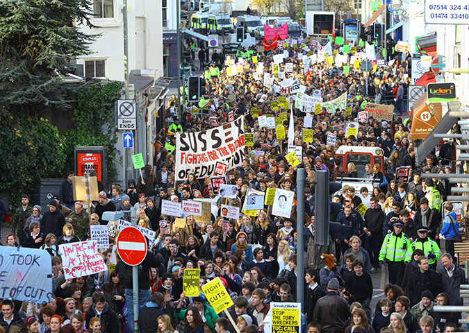 Student protests against cuts and fees photo gallery, November 24 2010 ...
